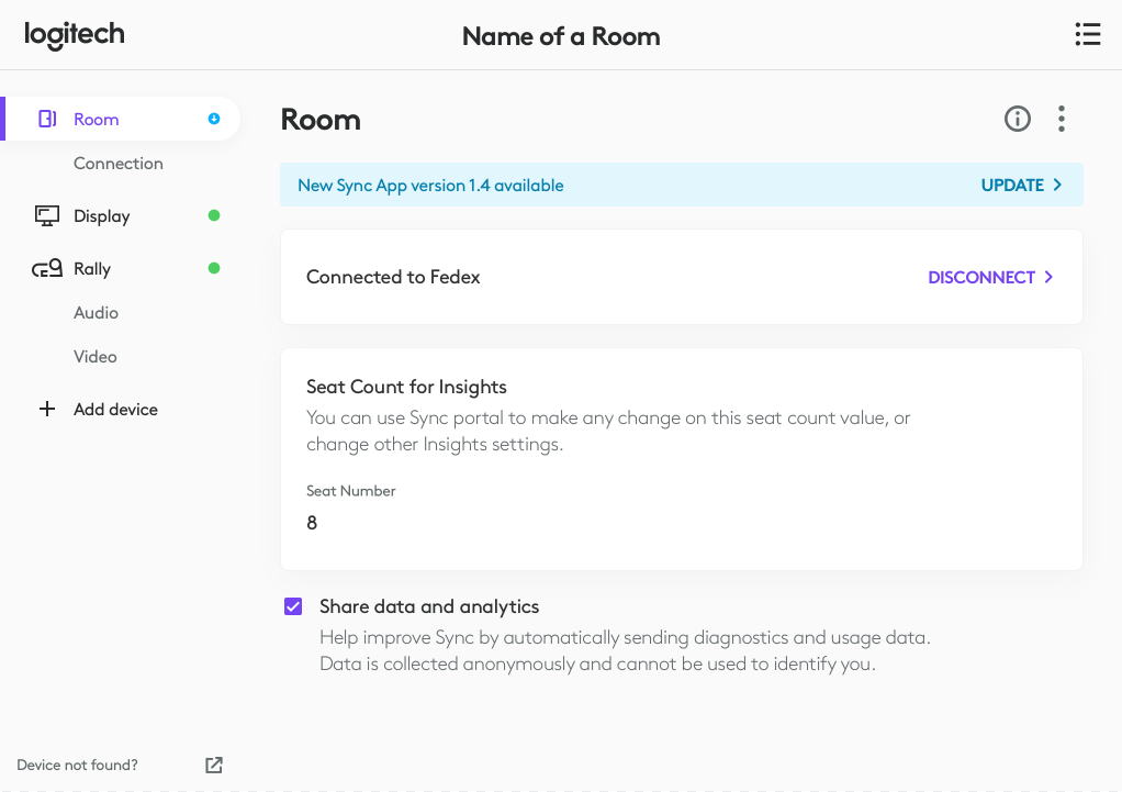 Sync App Version Management – Logitech B2B Support